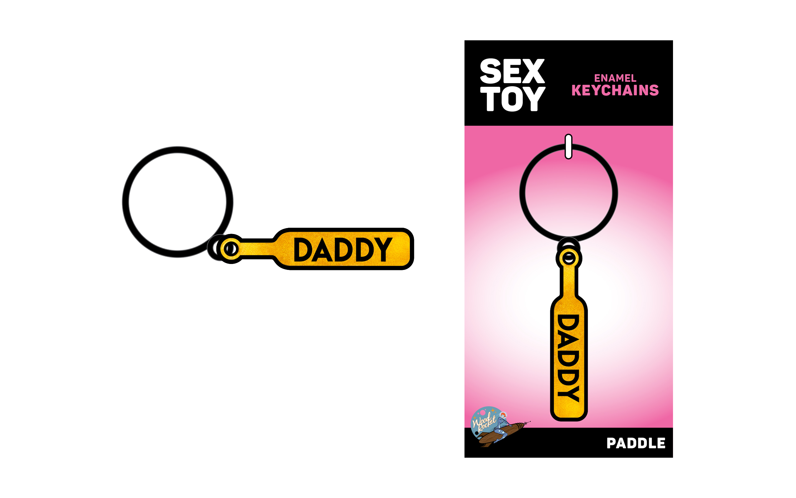 keychain paddle daddy – Wood Rocket Products